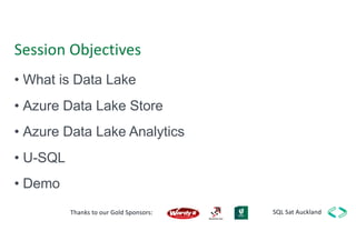 Auckland SQL Saturday - Azure Data Lake | PDF