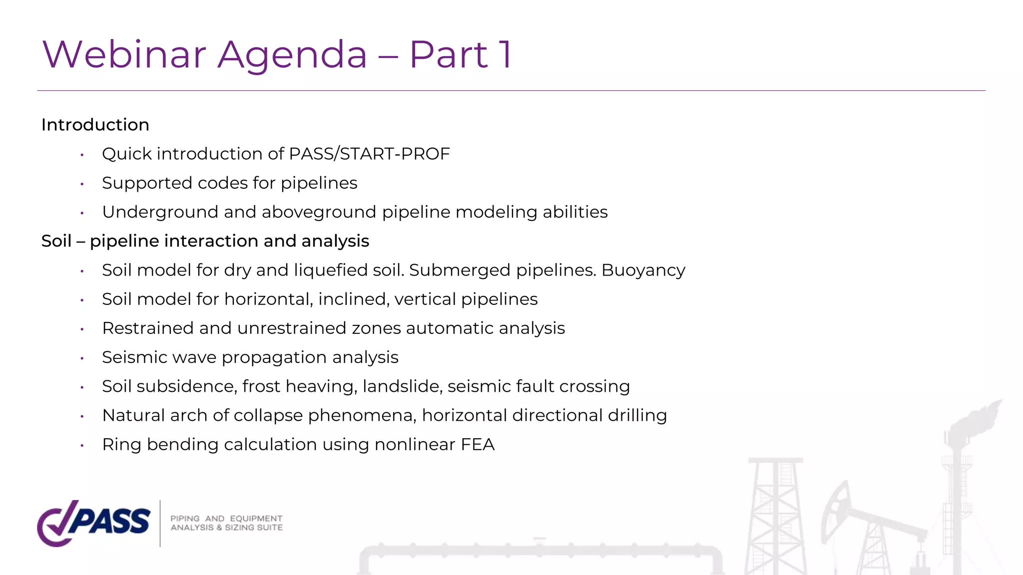 PASS/START-PROF capabilities for oil & gas gathering, upstream and midstream pipelines | PDF