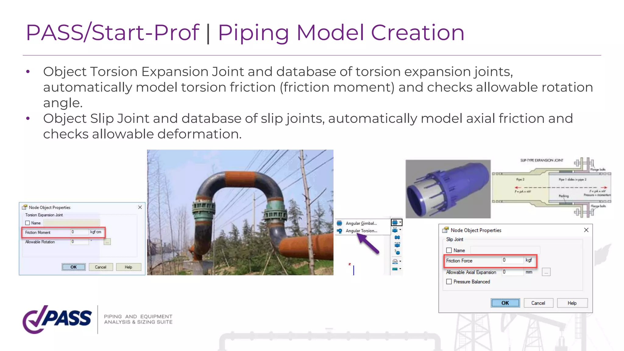 PASS/START-PROF capabilities for pipe stress analysis of power and ...