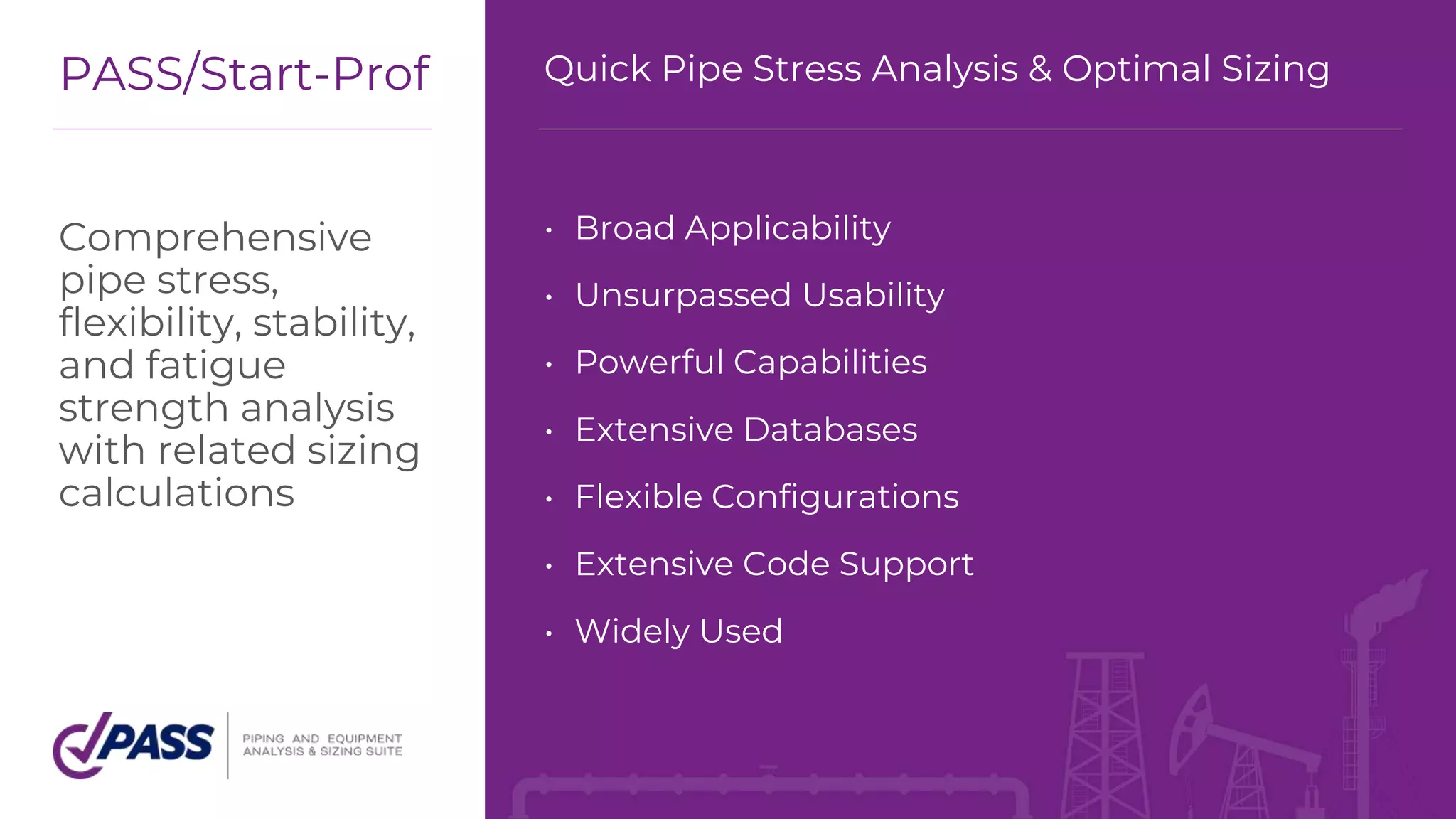 PASS/START-PROF capabilities for pipe stress analysis of power and ...