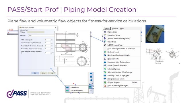 PASS/START-PROF capabilities for pipe stress analysis of power and ...