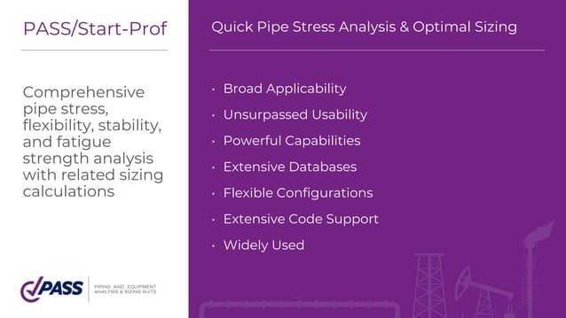 PASS/START-PROF capabilities for pipe stress analysis of power and process piping systems | PDF