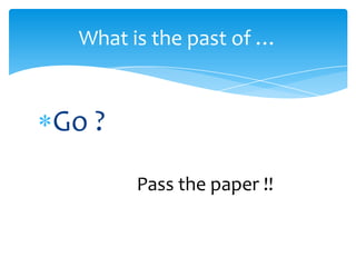 Pass the paper | PPTX