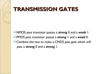 Pass transistor logic | PPT | Programming Languages | Computing