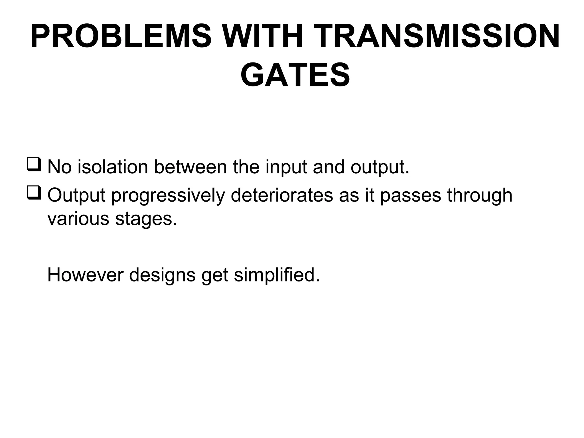 Pass transistor logic | PPT