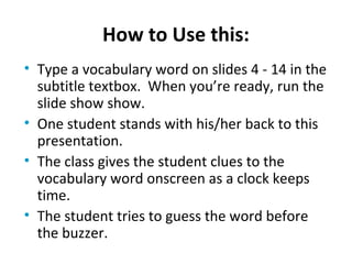 Password PowerPoint Game | PPT