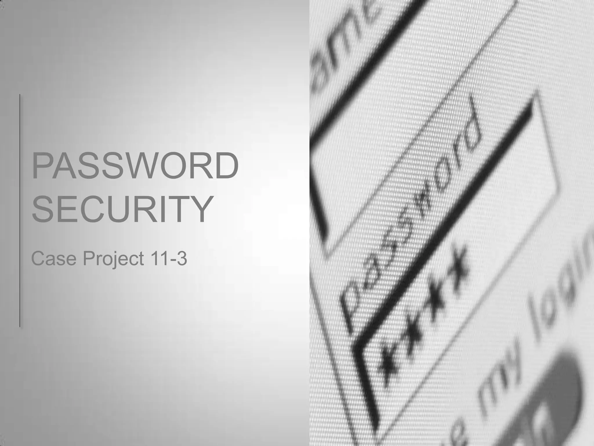 Password Security | PPTX