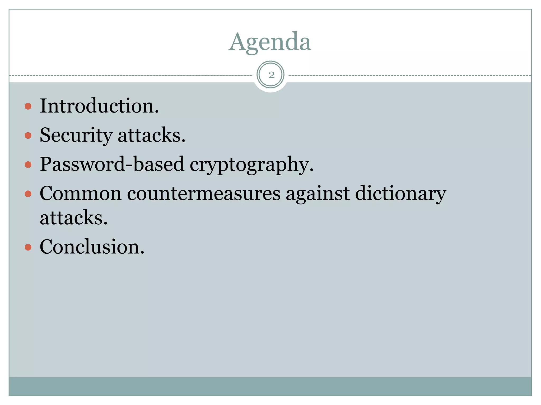 Password based cryptography | PPTX