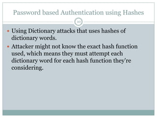 Password based cryptography | PPTX | Information and Network Security ...