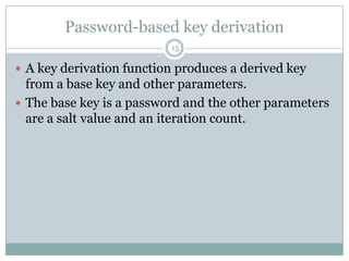 Password based cryptography | PPTX