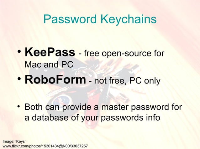 Password Keychains | PPT