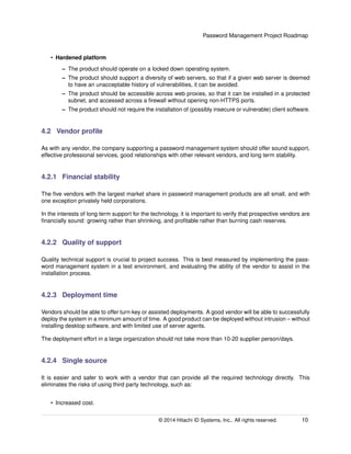 Password Management Project Roadmap | PDF | IT and Internet Support ...