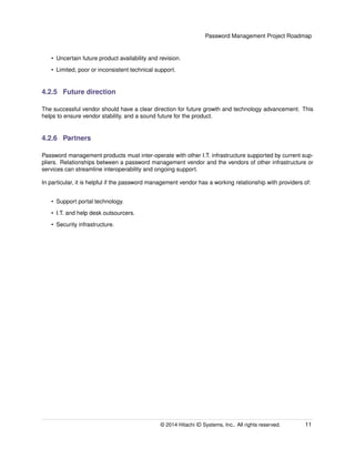 Password Management Project Roadmap | PDF | IT and Internet Support ...