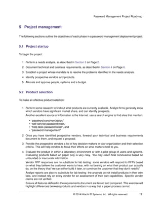 Password Management Project Roadmap | PDF | IT and Internet Support ...