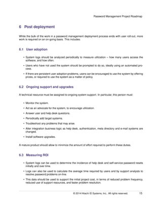 Password Management Project Roadmap | PDF | IT and Internet Support ...