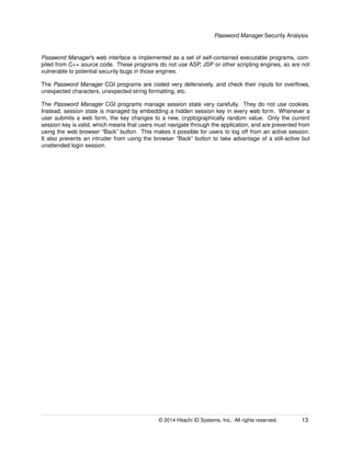 Hitachi ID Password Manager Security Analysis | PDF