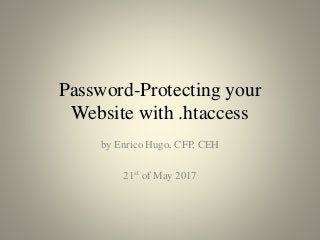Password-Protecting your Website with .htaccess