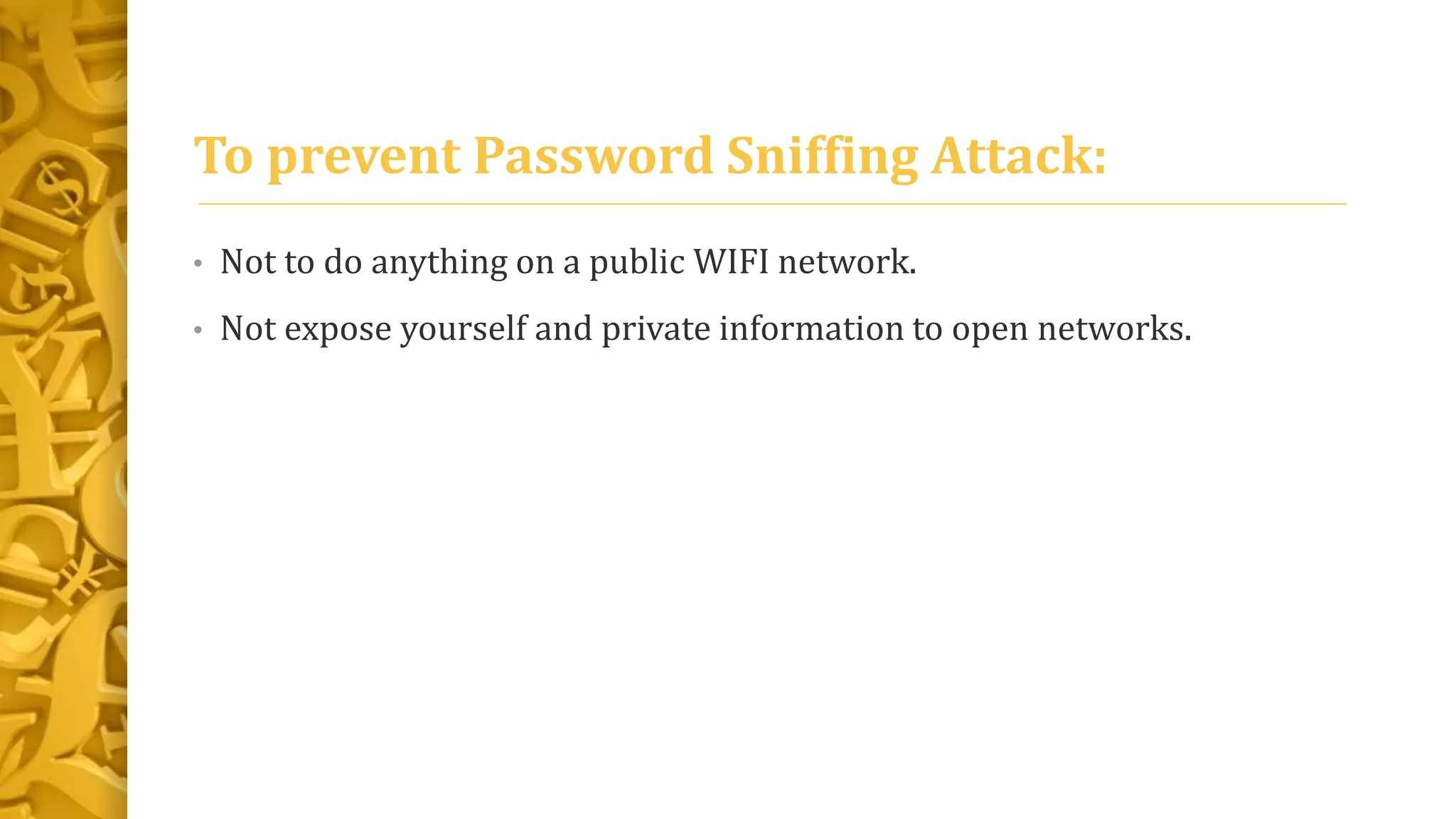 Password sniffing | PPTX