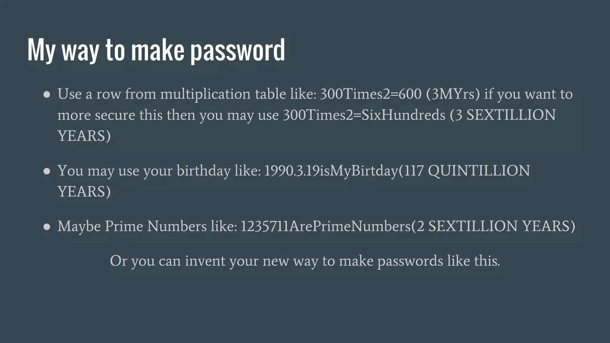 Password Strong And Memorable Passwords Ppt