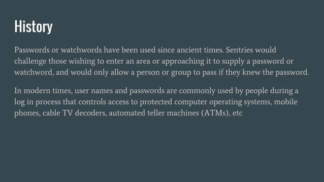 Password - Strong and Memorable Passwords | PPT