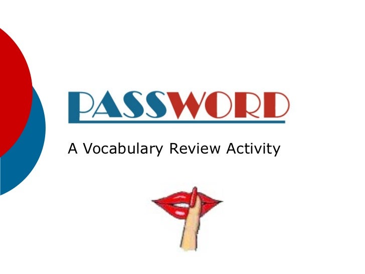 Words For Password Game Show - goodsitewest