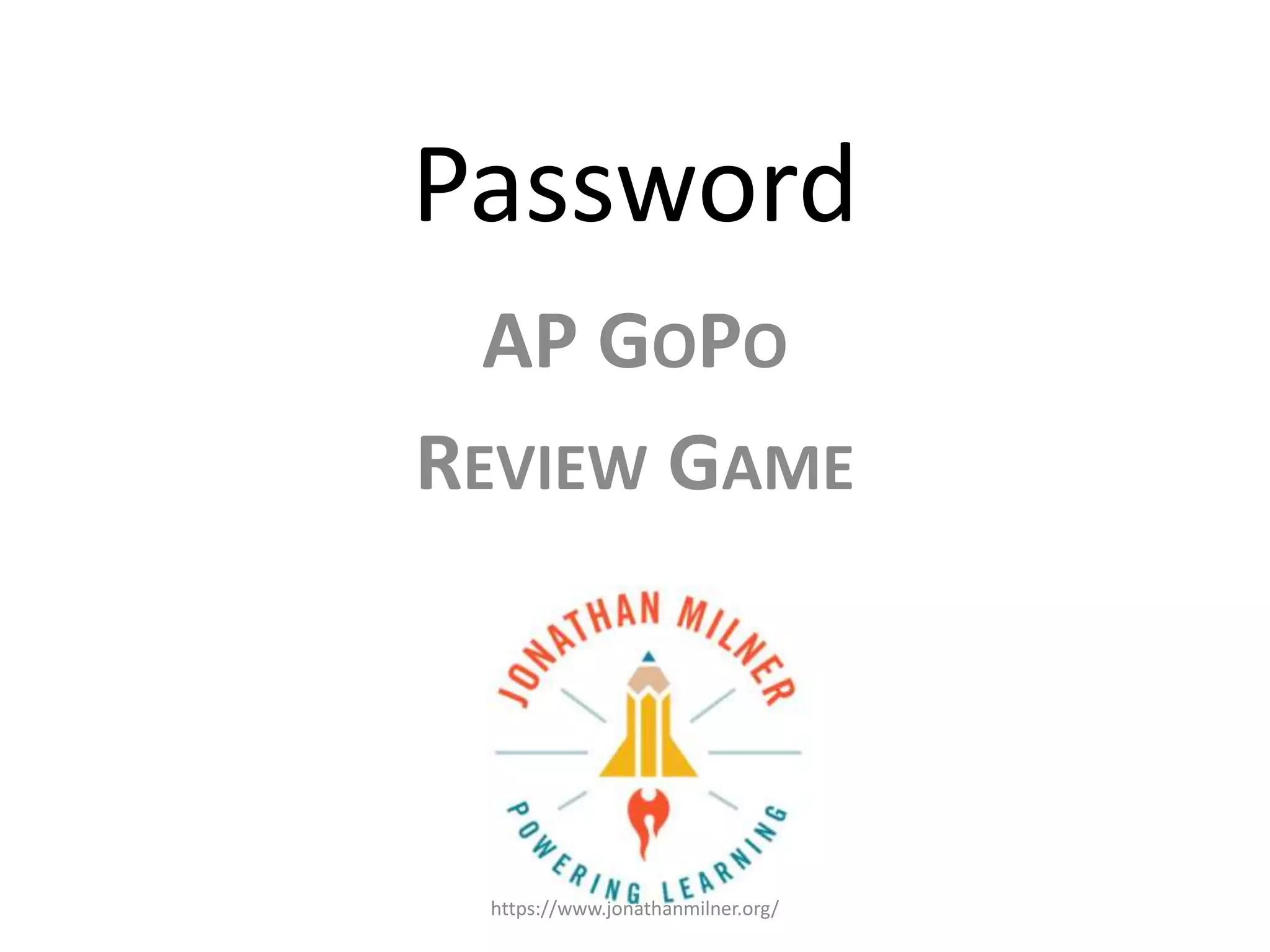Password Ap GoPo Review Game | PPT