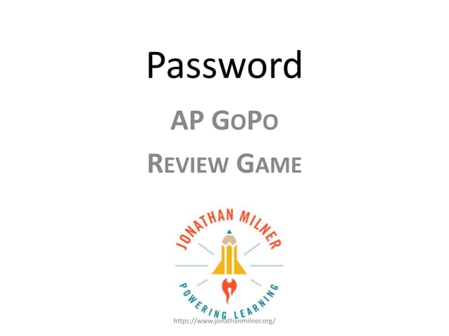 Password Ap GoPo Review Game | PPT