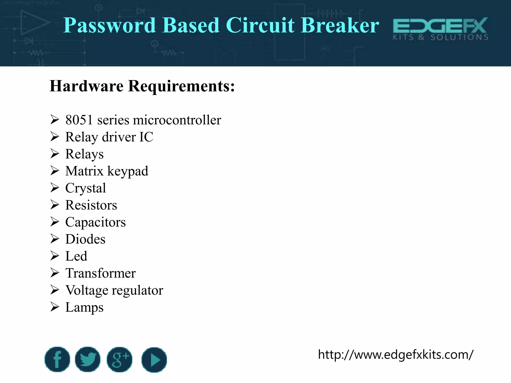 Password Based Circuit Breaker | PPTX