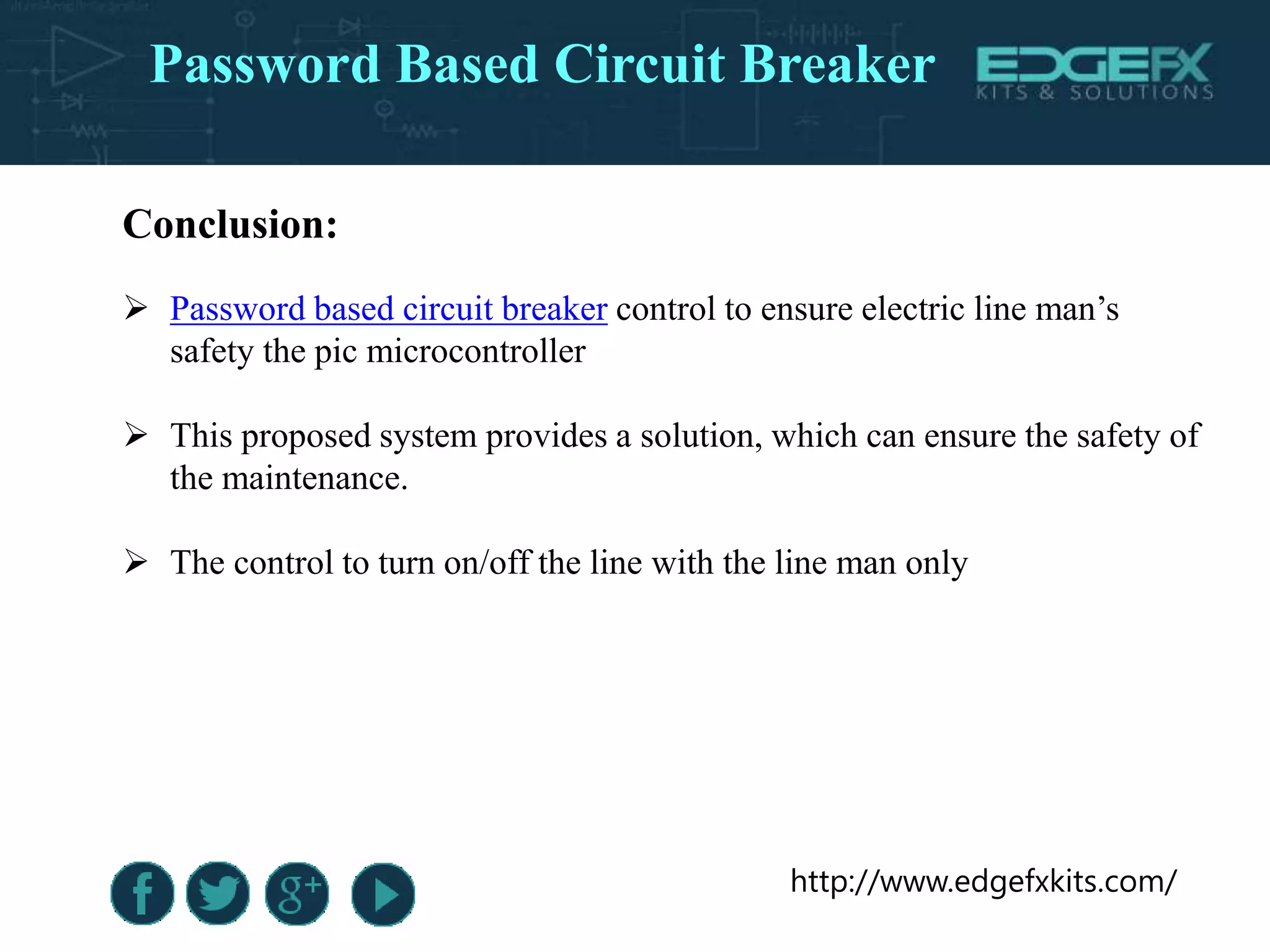 Password Based Circuit Breaker | PPTX