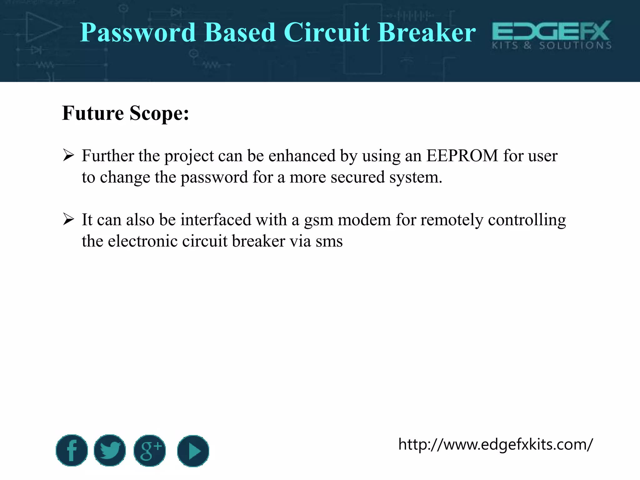 Password Based Circuit Breaker | PPTX