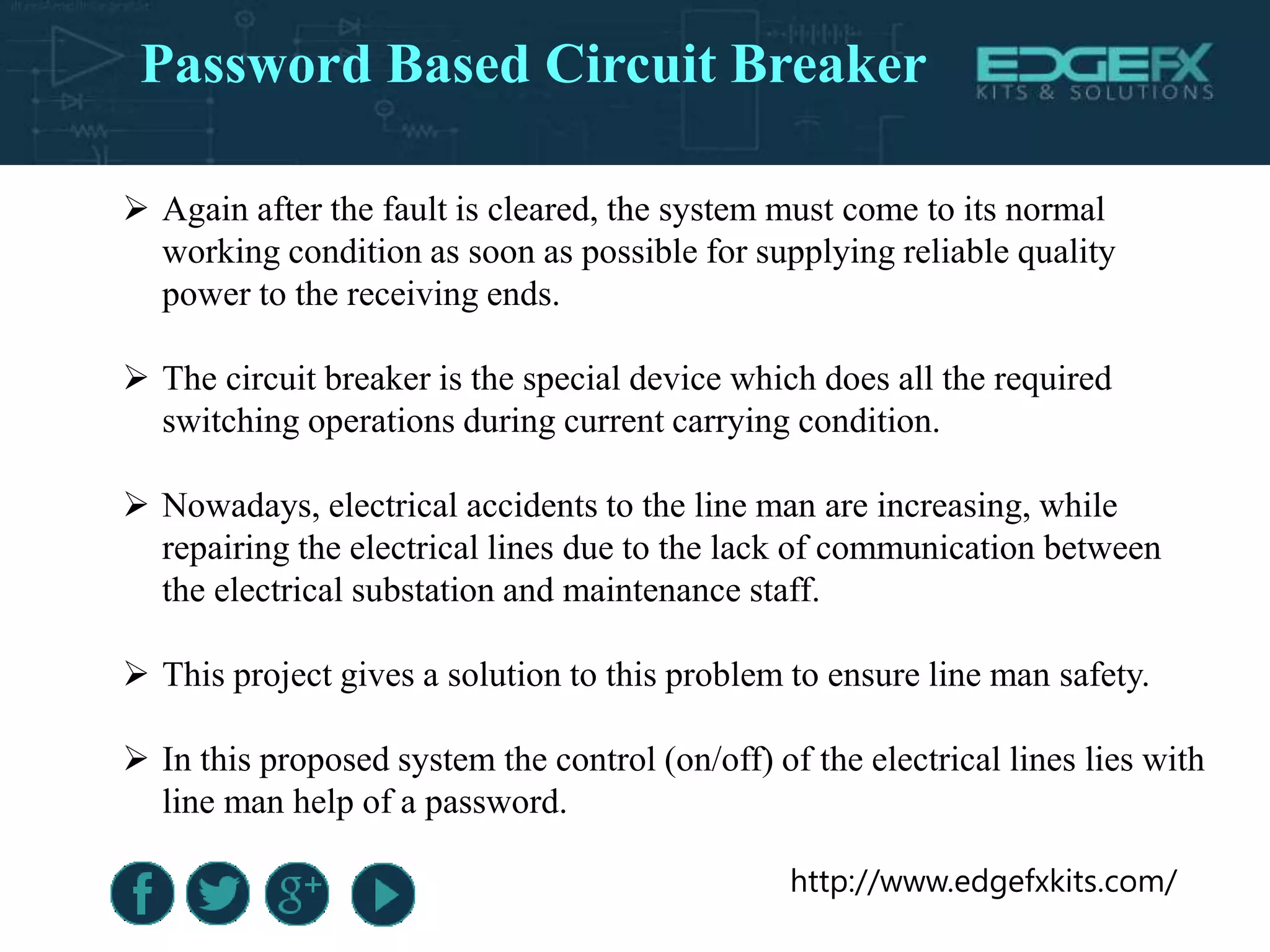 Password Based Circuit Breaker | PPTX