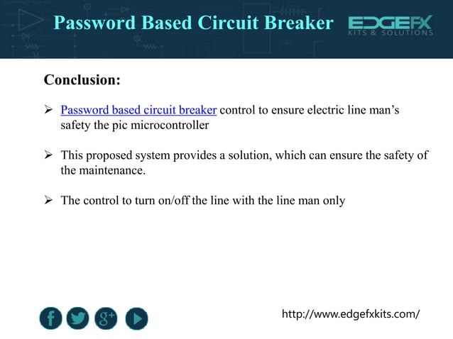 Password Based Circuit Breaker
