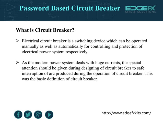 Password Based Circuit Breaker