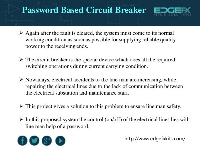 Password Based Circuit Breaker