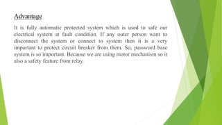 Password based circuit breaker using dc motor | PDF