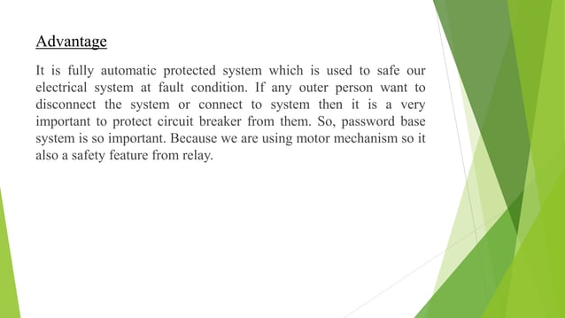 Password based circuit breaker using dc motor | PDF