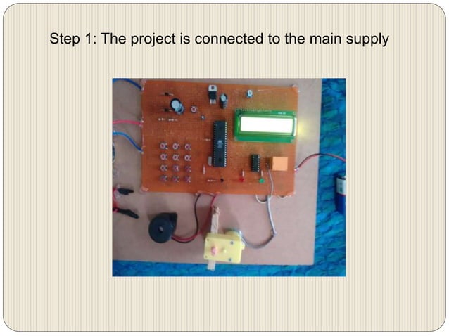 Password based door locking system | PPTX