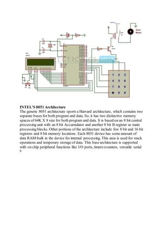 Password based door lock system using 8051 microcontroller final report ...