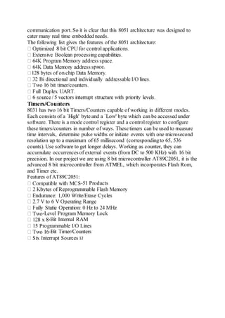 Password based door lock system using 8051 microcontroller final report ...