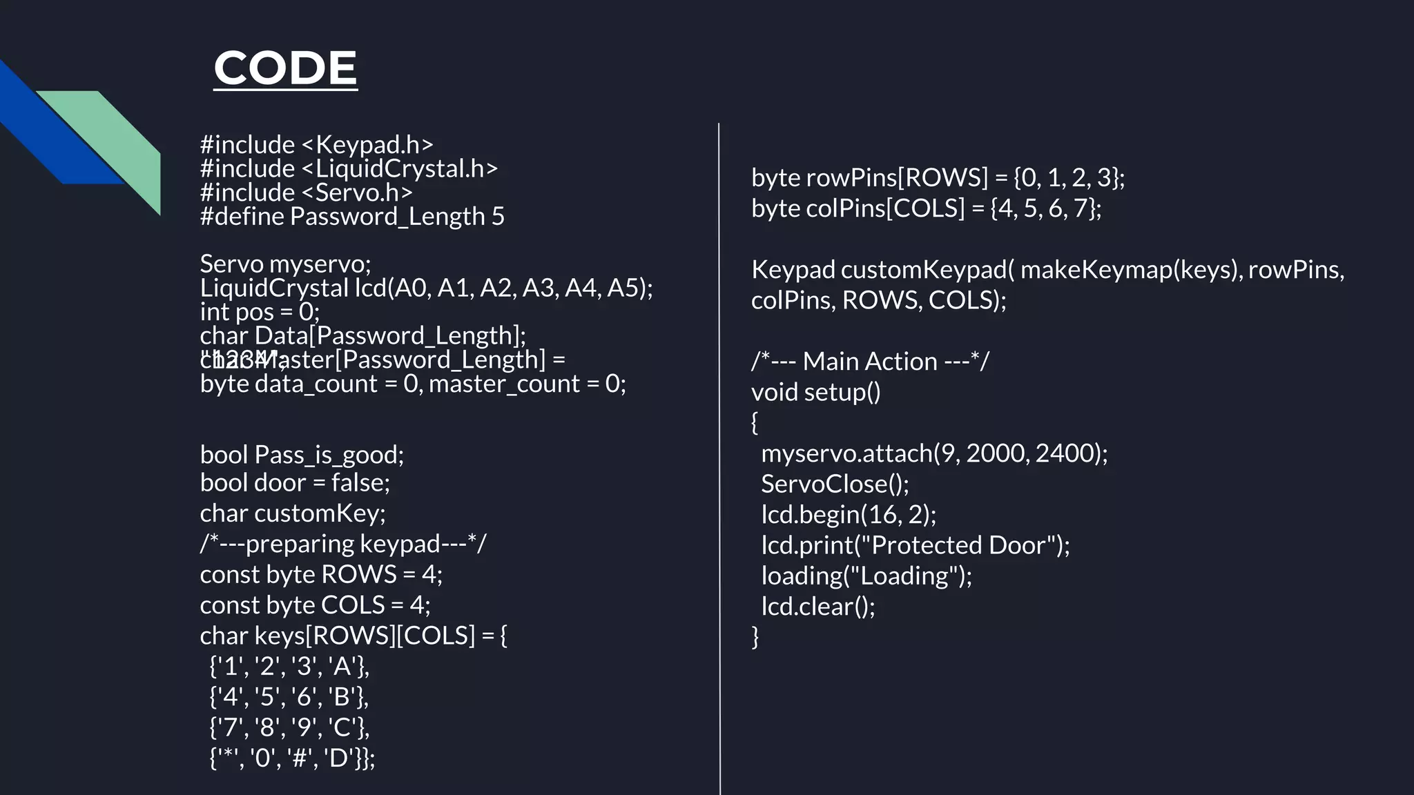 PASSWORD DOOR LOCK SYSTEM.pptx