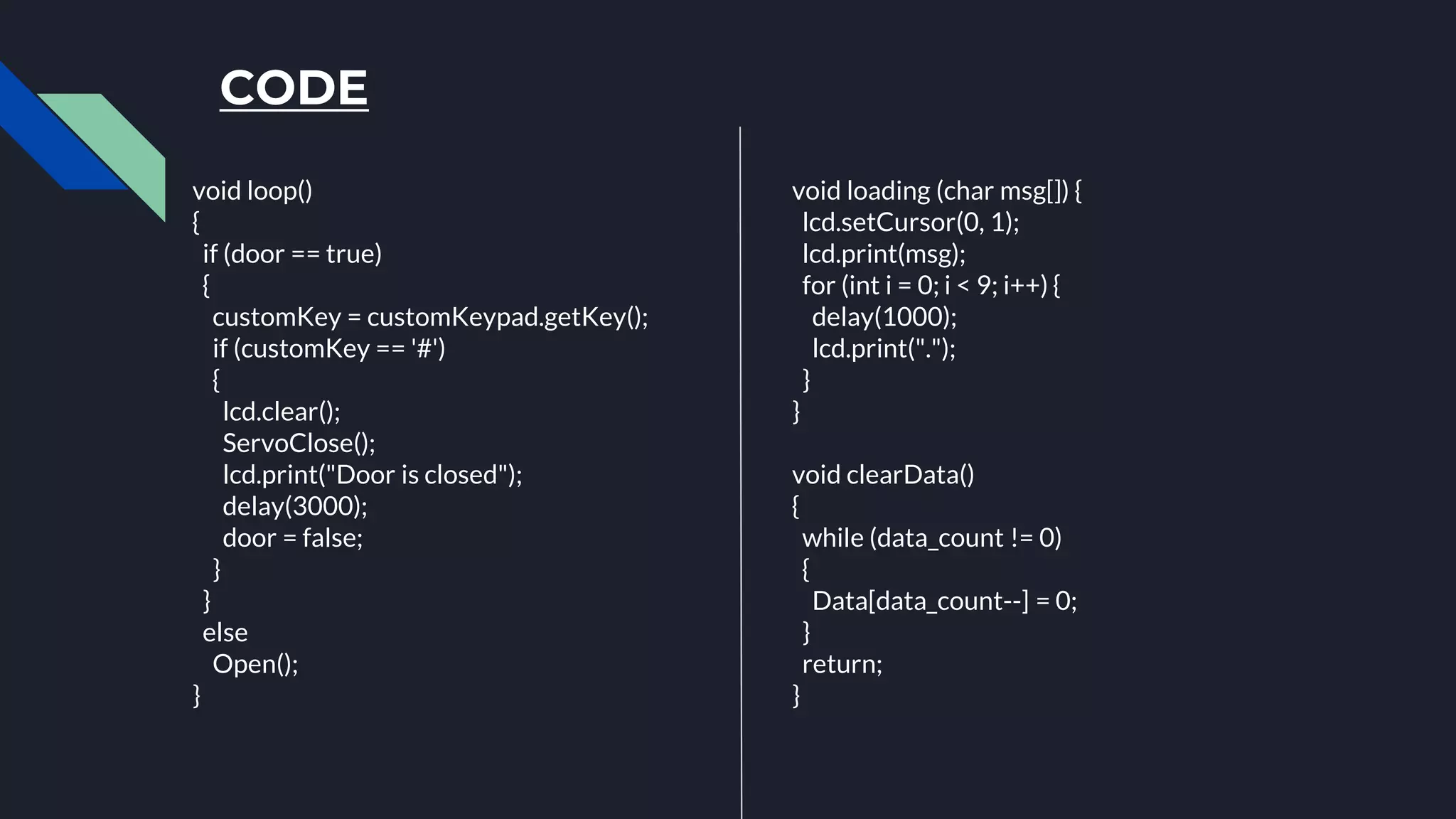 PASSWORD DOOR LOCK SYSTEM.pptx