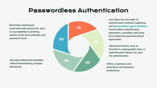 Unlocking Security: Exploring Passwordless and Multi-Factor Authentication | PPTX | Internet ...