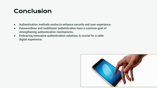 Unlocking Security Exploring Passwordless And Multi Factor Authentication Pptx Internet