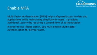 Password less auth using Azure AD | PPTX | Cloud Computing | Internet