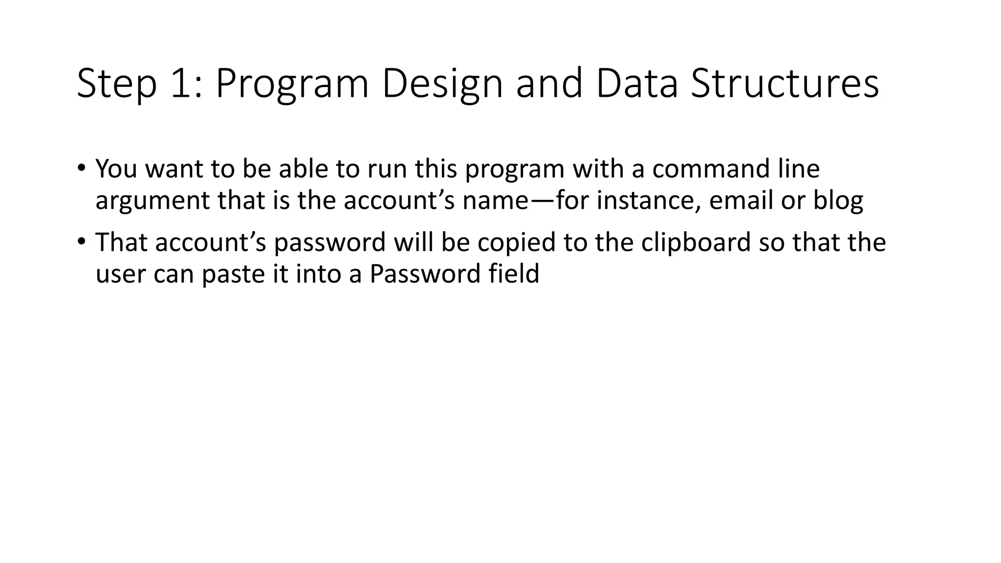 Password Locker Project Pptx