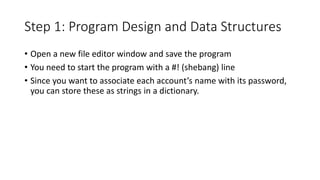 Password locker project | PPTX
