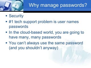 Password management | PPTX