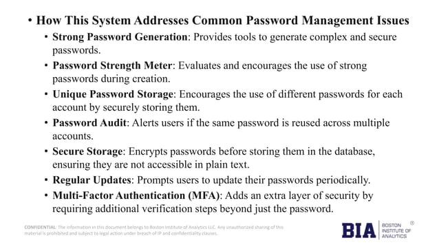 Building A Secure Password Management System Implementing Robust Security And Multi Factor