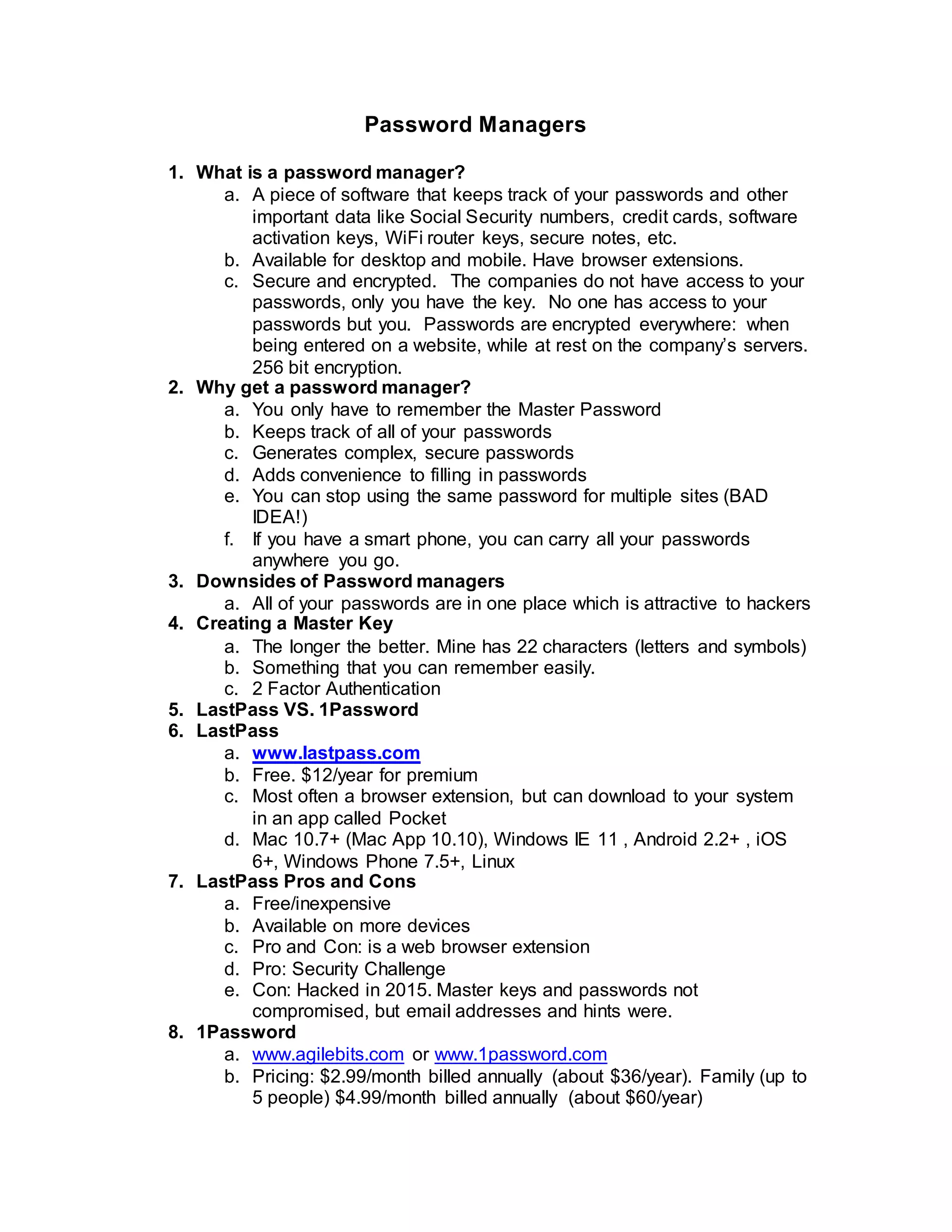 Password managers | DOCX