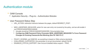 Password Policies in Oracle Access Manager. How to improve user ...